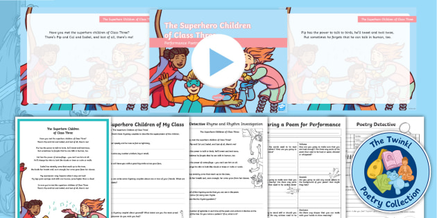 The Superhero Children of Class Three': Rhyming Poem for KS2